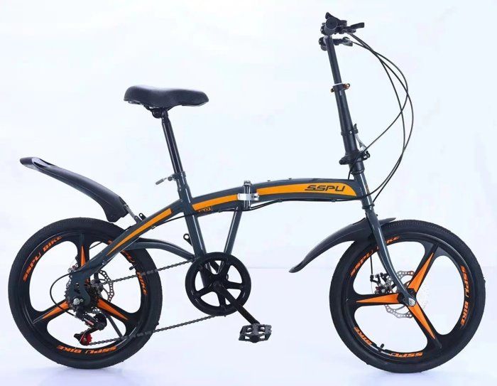 Vélo De Montagne VTT Pliable Adultes 20 Pouces Multi Vitesses Freins ...