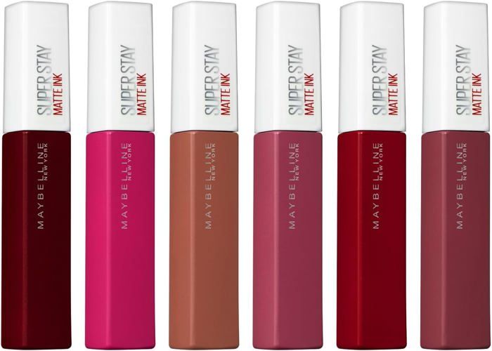Maybelline New York Lot de 6 rouges à lèvres Super Stay Matte Ink en ...