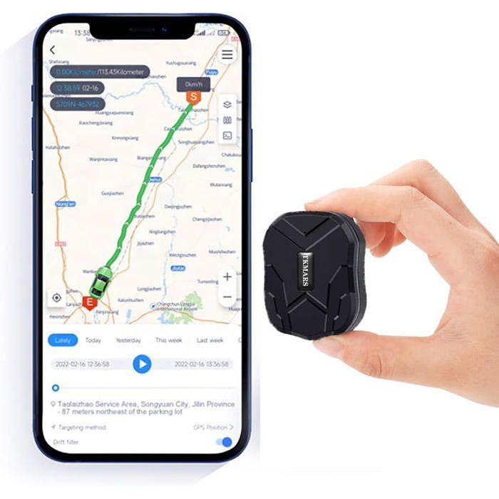 Traceur Voiture sans Abonnement Mini Traceur GPS Track SOS Tracker ...