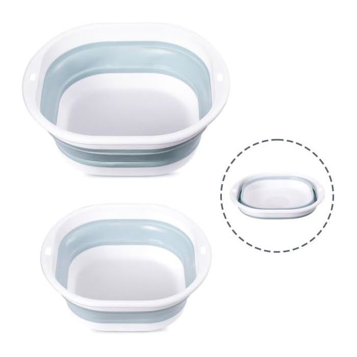 2 Pièces Bassine Pliable Bol à Vaisselle Pliable, Seau Pliant Bassin de ...