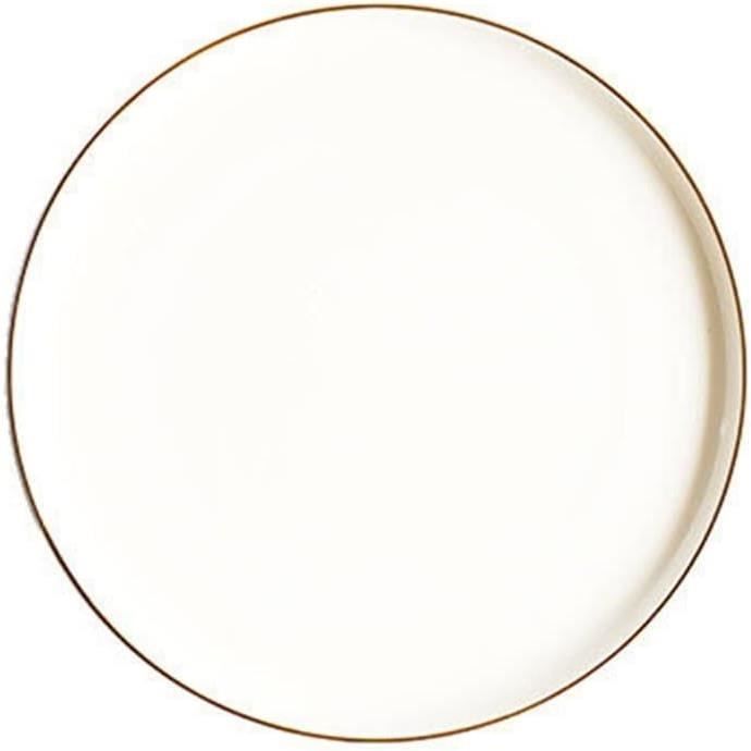 Assiettes Plates-Assiette Assiette À Pizza Ronde Nordique En Céramique ...