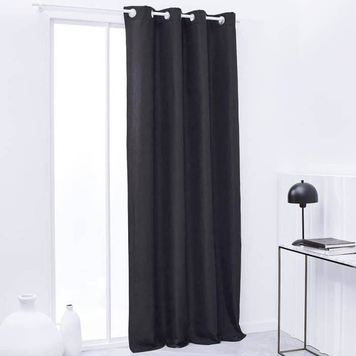 Rideau Isolant Thermique 140X240 Uni Essential Fusain[n2221 ...