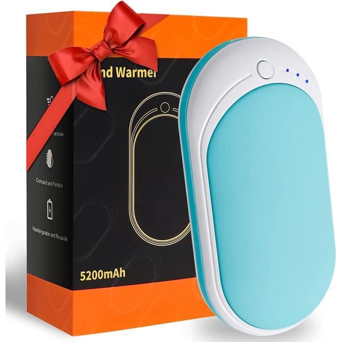 Chauffe Main Rechargeable,Chaufferette Main Electrique USB,5200 mAh 2 ...