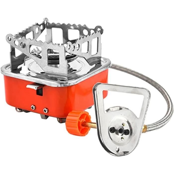 Réchaud de camping portable - Réchaud à gaz portable - Pour camping, randonnée et sac à dos ...