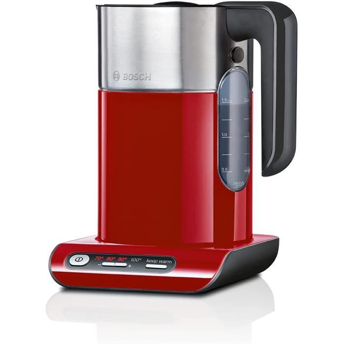 Bosch Bouilloire Styline Rouge 2400 W 1,5 l - Cdiscount Electroménager
