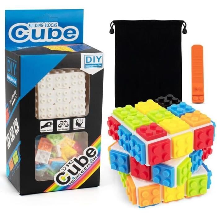 Speed Cube 3X3 Cube Magique 3D Puzzle Magic Cube 3X3X3 Cube De Briques ...