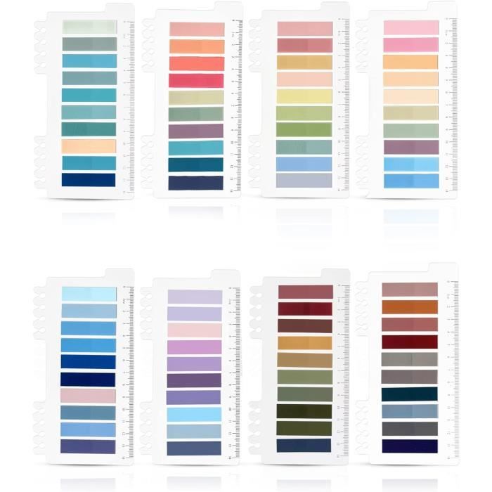 1600 Pcs Marque Page Adhesif Post It Annotation Livre Sticky Notes ...