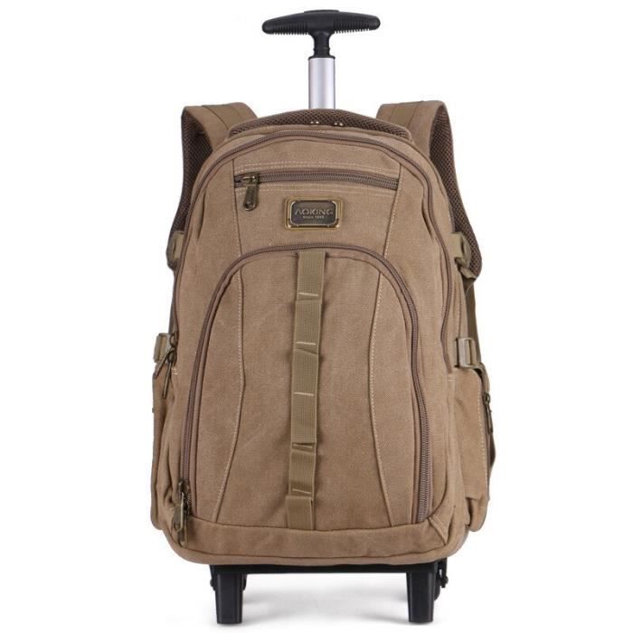 Valise Ou Bagage Vendu Seul WVKBA Men Travel canvas trolley bag Rolling ...