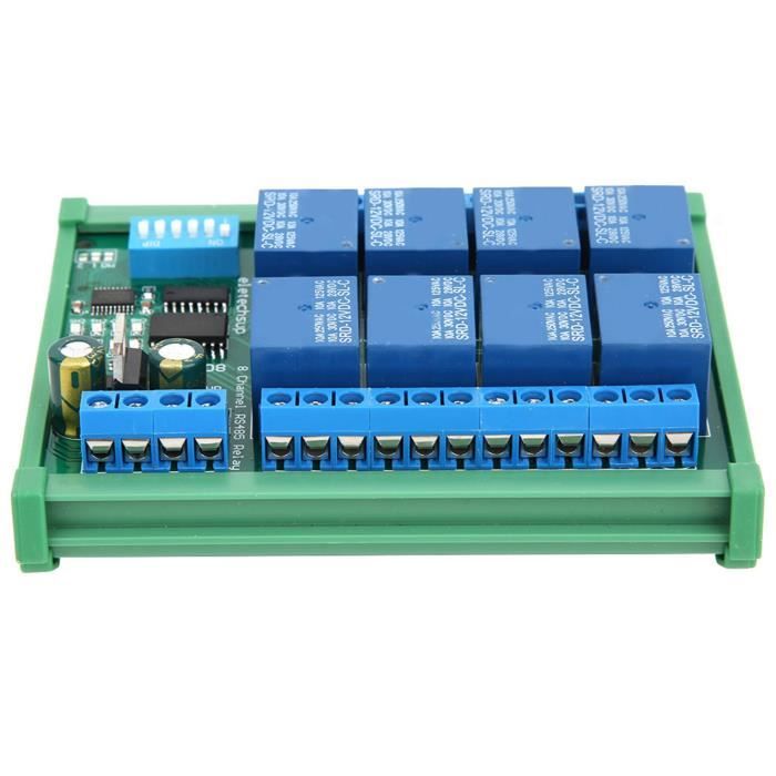 Duokon Module d'extension Carte d'extension de PLC de relais RS485 à 8 canaux 12V pour ...