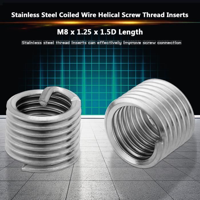 HEN--Insert de réparation de filetage Inserts Filetés en Acier ...