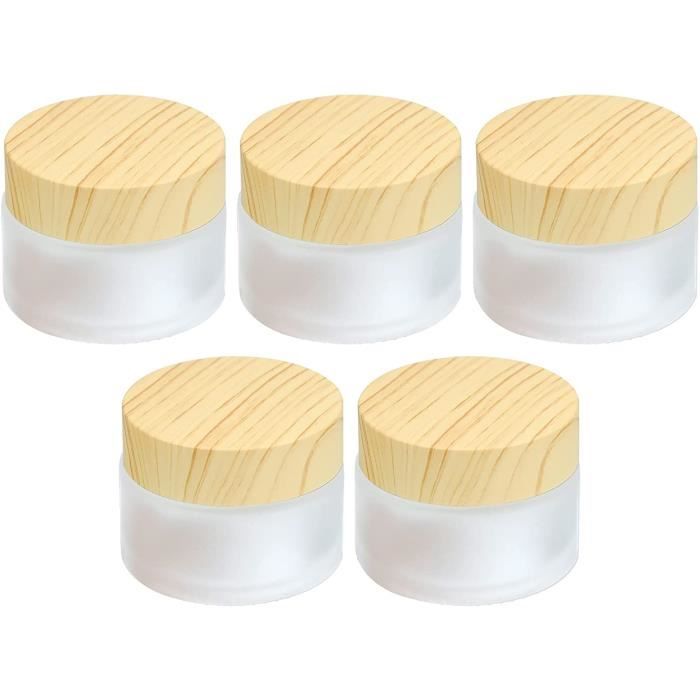 5 Pcs Pot Cosmétique Vide, 30 g Bocaux en Verre de Crèmes Boite ...