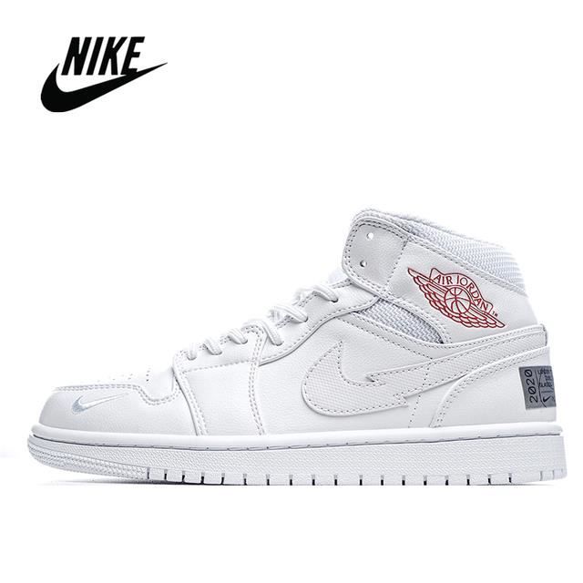 Air-Jordan 1 midlight gris fumée original, chaussures de basketball ...