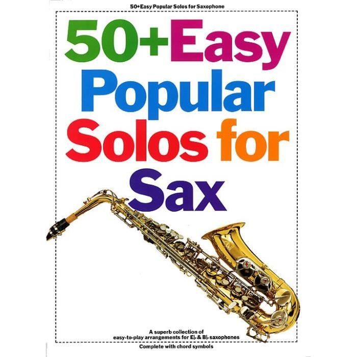 50+ Easy Popular Solos For Saxophone Bb And Eb Inst... Saxophone Alto ...