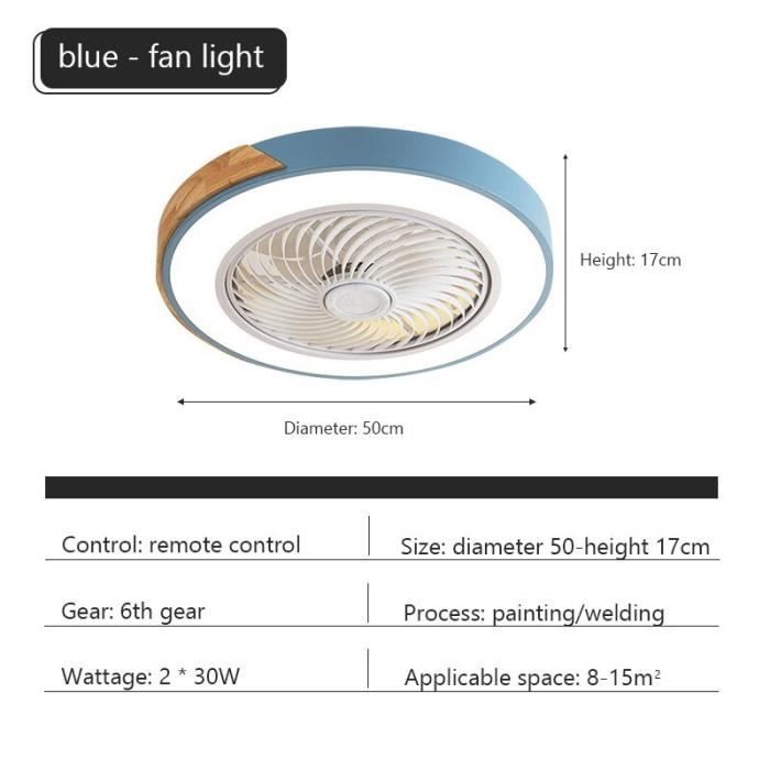 Plafonnier LED - RUMOCOVO - Ventilateur de plafond - Télécommande ...
