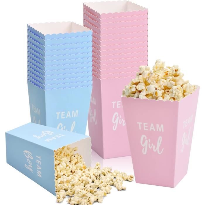 50 Pièces Popcorn Boîtes, Boîtes À Pop Corn Conteneur Carton Sacs En ...
