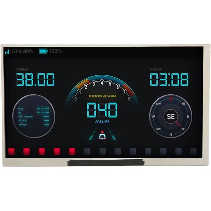 Écran Ips 7 Pouces Intégré, Écran Hd Ips Fin Et Léger 1024 × 600 ...