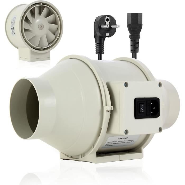 FanGoFast Extracteur d'air 100mm Réglable, 230V Ventilateur d ...
