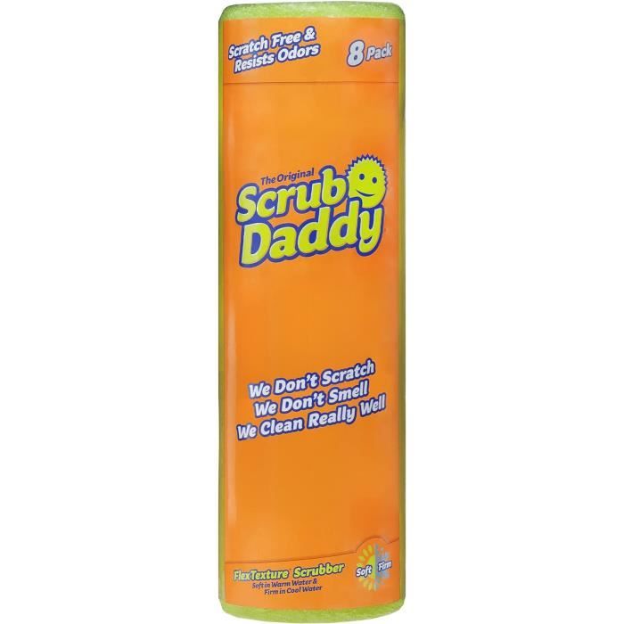 Scrub Daddy Original Éponge à Récurer Smiley Anti Rayure, Eponges ...