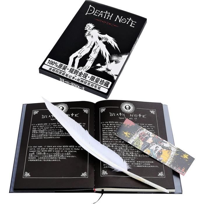 Boxcute Death Note Carnet de notes avec plume - Thème Anime Mort ...