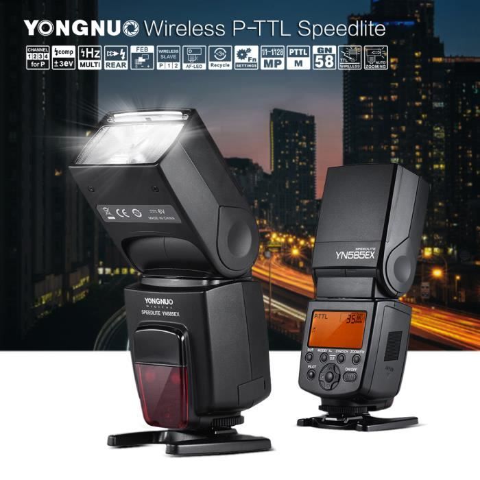 YONGNUO YN585EX P-TTL Sans fil Flash GN58 HSS 1/12000s Esclave AF ...