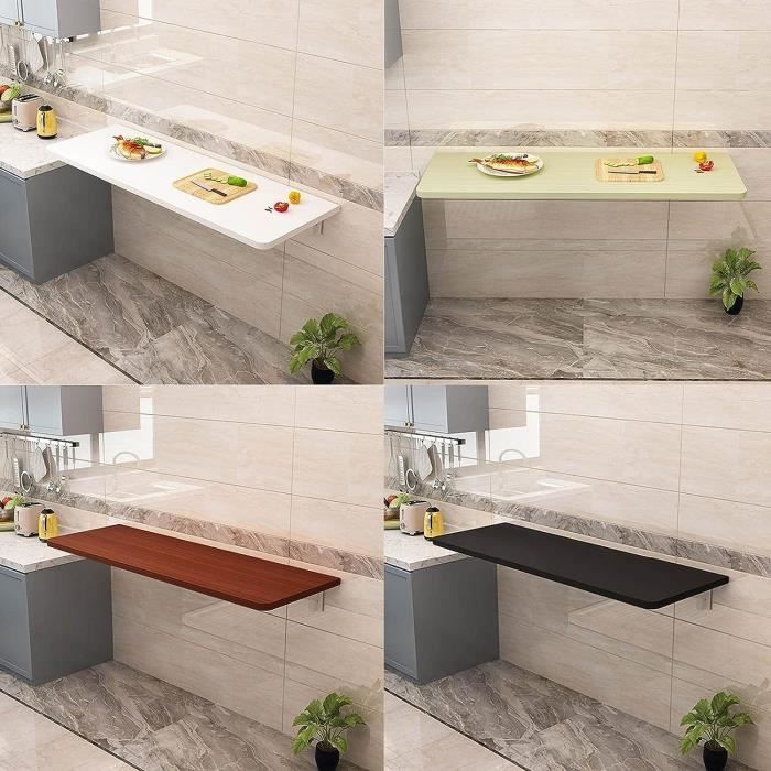Table Pliable De Cuisine En Bois -Table Murale Rabattable,Table Murale ...