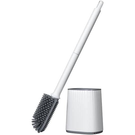 Brosse Toilettes Wc, Brosse Wc Silicone Blanc, Aucun Perçage Brosse ...