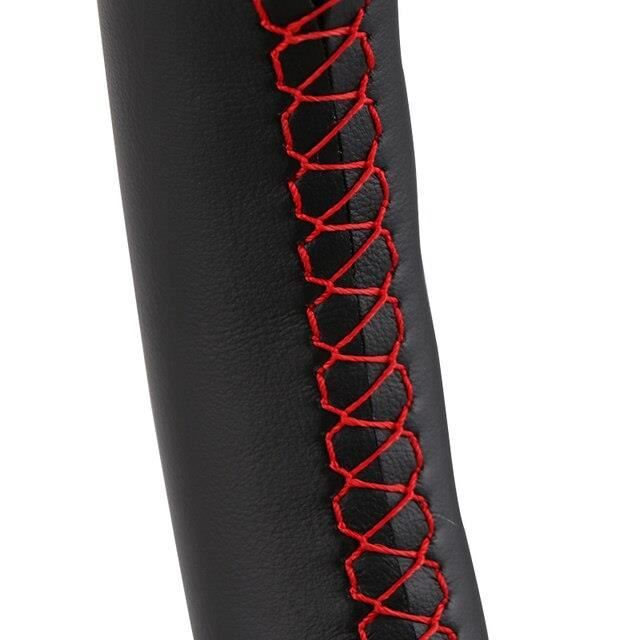 COUVRE-VOLANT,Red line--Couverture de tressage personnalisée pour ...
