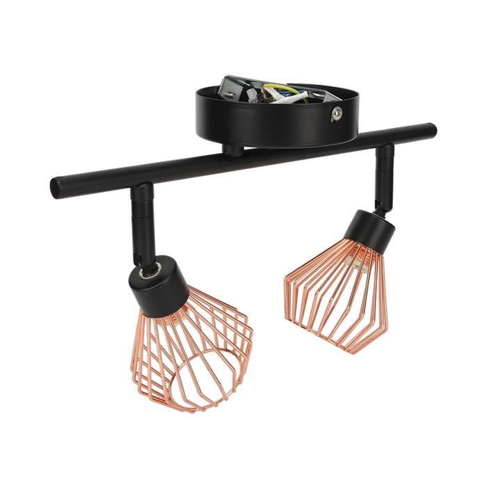 Spot mural à 2 têtes Kit D'éclairage sur Rail à 2 Lumières LED ...