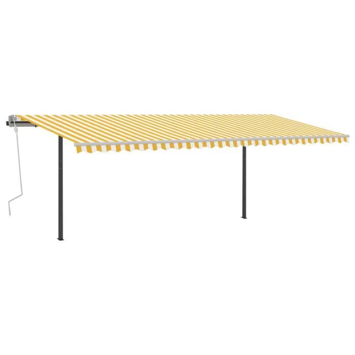 42859|HOMMIE® NEW Anti-UV Auvent manuel Haute qualité - Store Banne ...