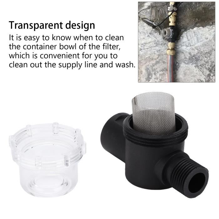 Crépine de pompe à eau - AKOZON - Filtre en acier inoxydable 50 mailles ...