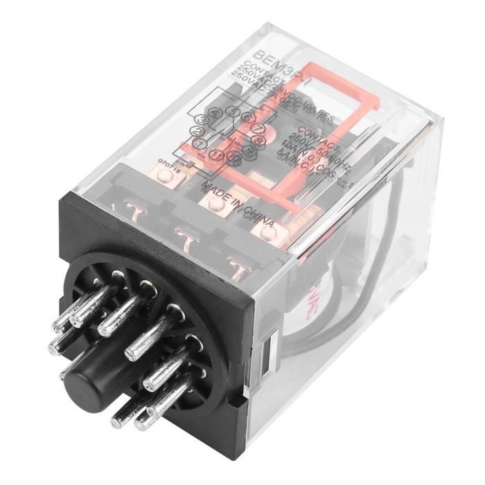 Alomejor relais universel MK3P-I AC 220V relais électrique ...