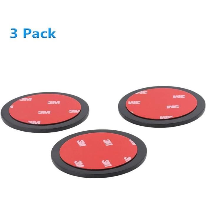 3 Pack 8Cm Disque Adhésive Avec 3M Autocollant, Support Gps Voiture ...