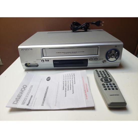 MAGNETOSCOPE DAEWOO ST-241S LECTEUR ENREGISTREUR CASSETTE K7 VIDEO VHS VCR + TEL - Cdiscount TV ...