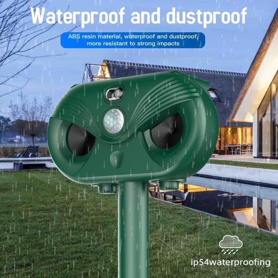 Répulsif solaire à ultrasons pour moustiques animaux,Repulsif Chat ...