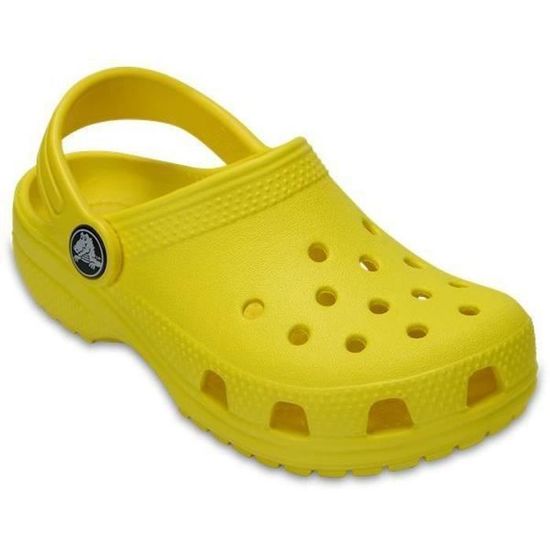 Crocs Classic enfant - Jaune - Chaussures Sandales en Plastique - Mixte ...