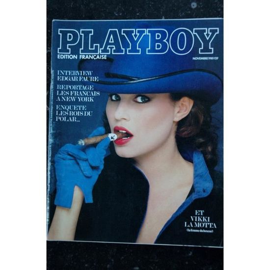 Photographie Playboy 096 1981 Novembre Cover Vikki La Motta Frederic