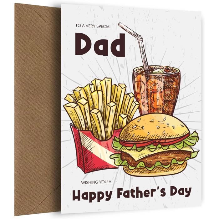 Carte de fête des pères à emporter pour papa-Carte de vœux amusante ...