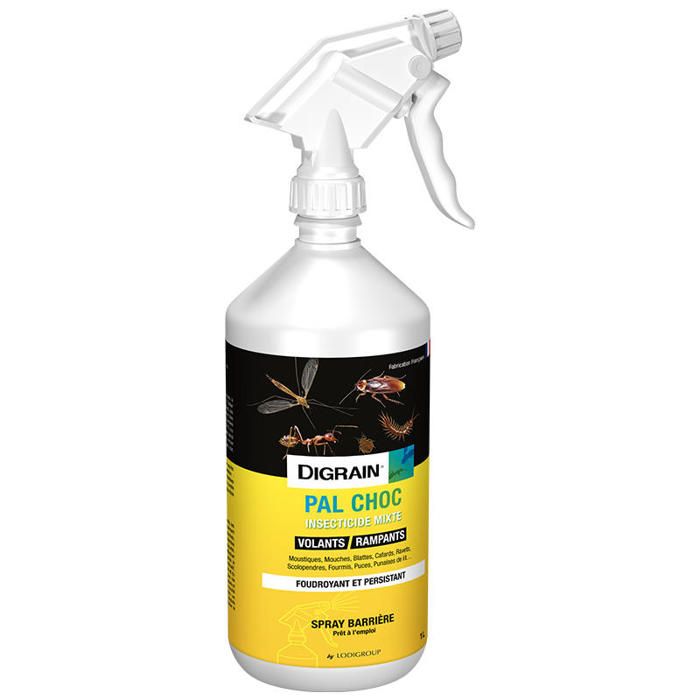 Pal Choc 1 litre - Digrain - Laque insecticide Anti Cafards, Moustiques ...