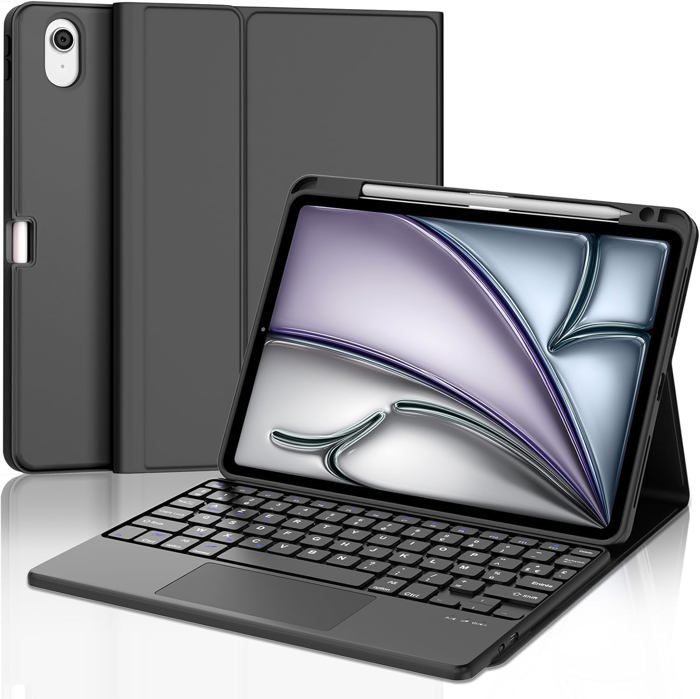 Clavier Ipad Air 11 Pouces 2024 Avec Pavé Tactile, Coque Clavier Ipad ...