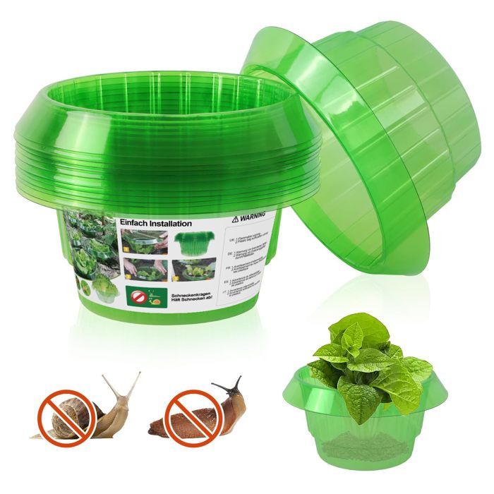 12 Pièces Colliers Anti-Limaces et Escargots,Anneaux Anti Limaces ...