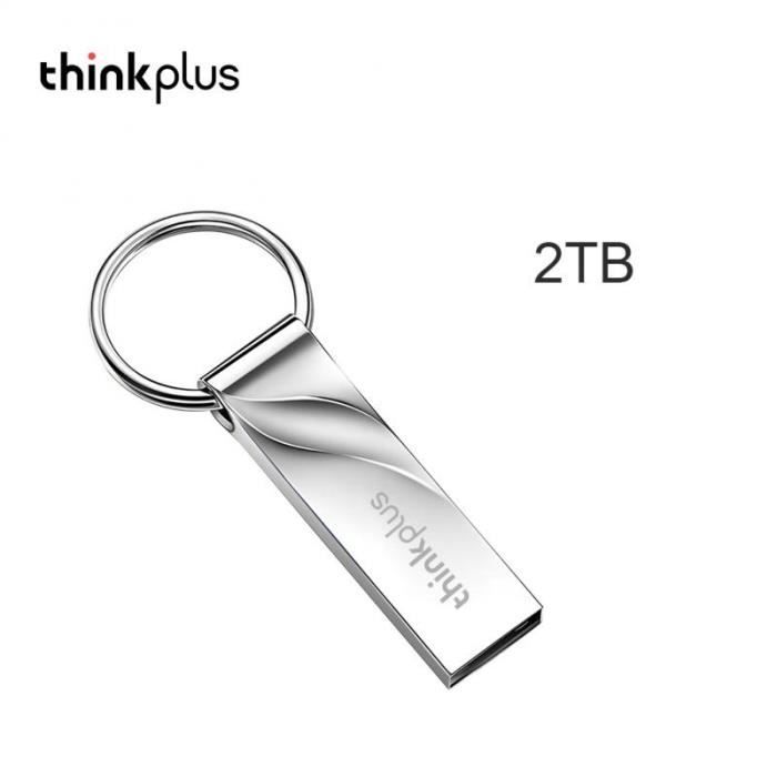 2 To argent-Thinkplus clé de mémoire USB 3.0 disque flash en métal 2 To 1 To 512GB Conception de ...