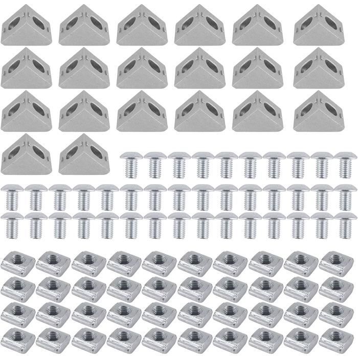 Lot 20 Supports D angle Fixation À Angle Droit 40 Pièces X 10 Mm ...