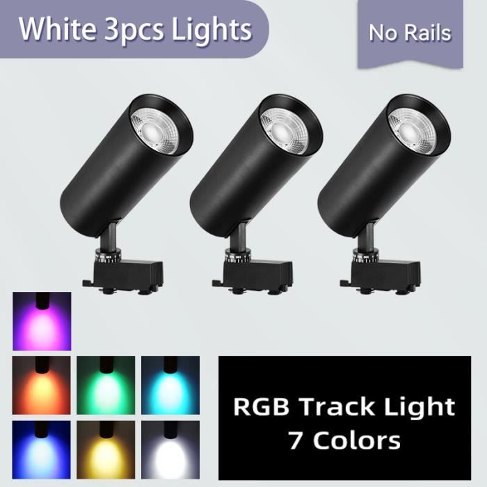 Lasers,Spot lumineux LED RGB avec fixation sur Rail,luminaire décoratif ...