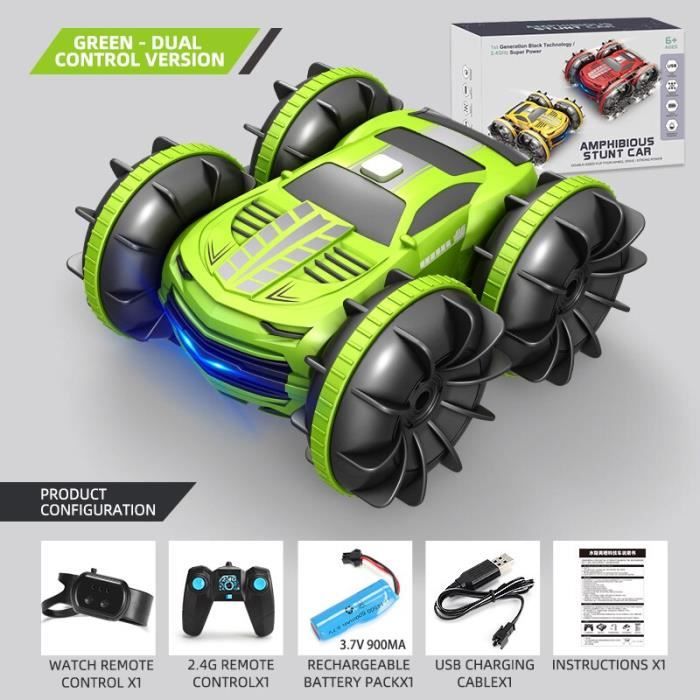 Voiture Télécommandée Rc 360 Twister 4wd Amphibie Voiture Radiocommandée Véhicule De Cascade ...