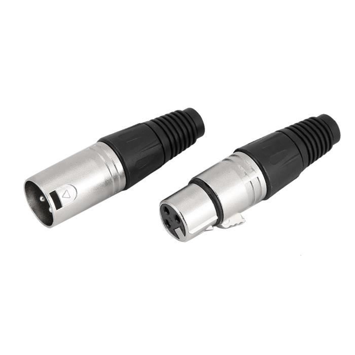 Prise Xlr 5 Paires De Prises Audio Pour Microphone D'Alimentation ...