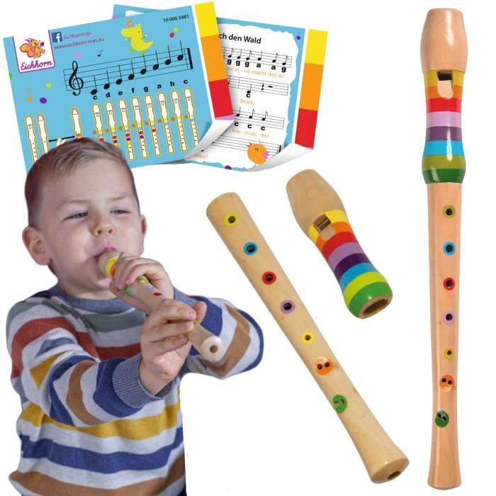 Flûte droite en bois pour enfants 32 cm - Cdiscount Jeux - Jouets