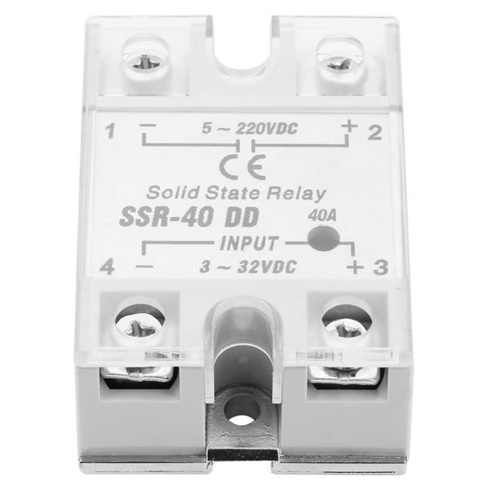 Relais à semi-conducteurs - EJ.LIFE - SSR-40 DD - Plastique + Métal ...