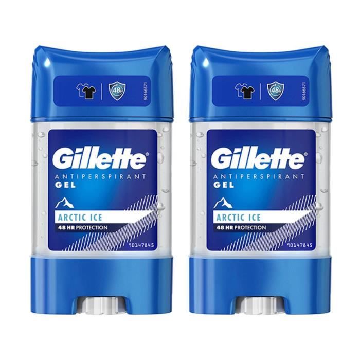 GILLETTE ARCTIC ICE Gel Déodorant Anti-transpirant Pour Homme ...