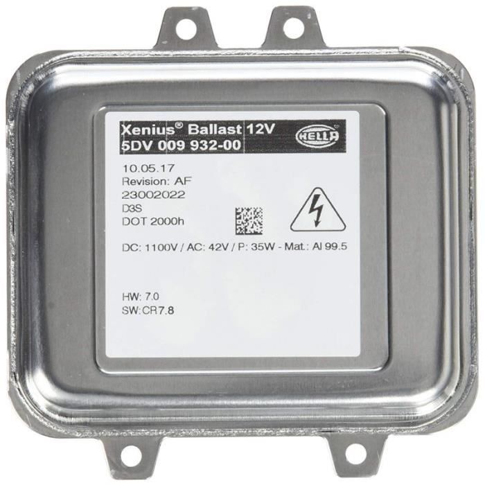 Hella Ballast, lampe à décharge - 5DV 009 932-001 - Cdiscount Bricolage
