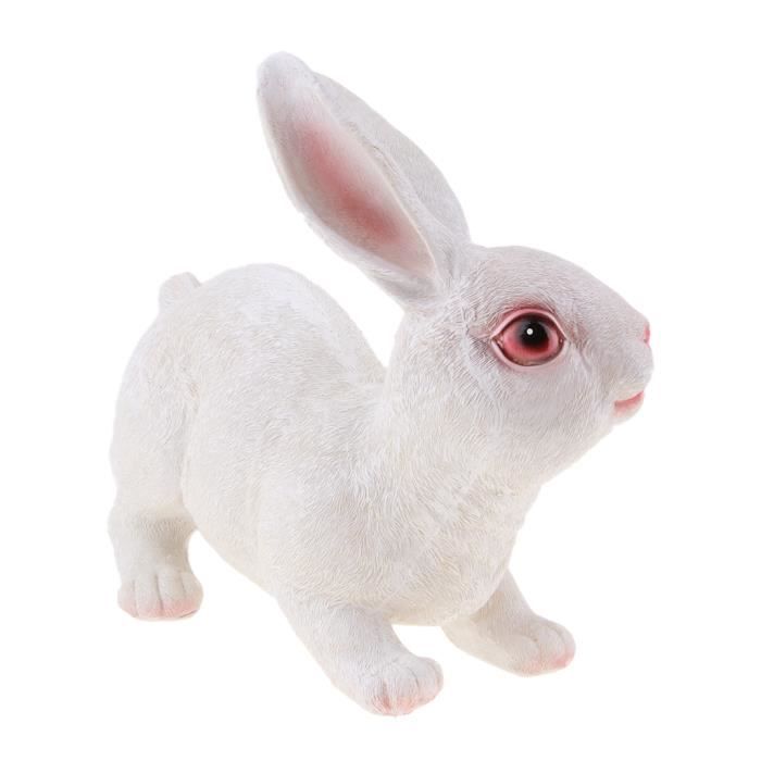Sculptures Lapin Réaliste Statue Figure Modèle Décor Maison Cadeau ...